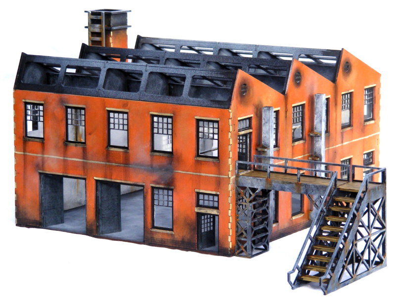 WW2 FACTORY LARGE i501 15mm Building Sarissa Precision – ARCANE Scenery ...