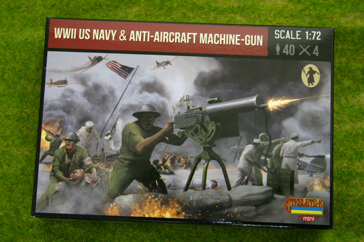 Strelets US NAVY ANTI-AIRCRAFT MACHINE GUN WW2 1/72 miniset M112 ...