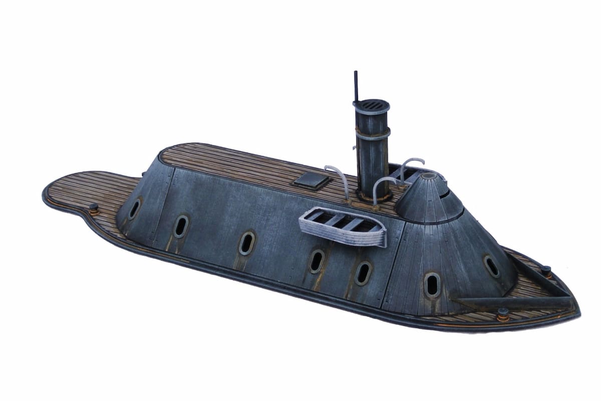 ACW Ironclad CSS Virginia ‘Merrimack’ 28mm MDF G091 Sarissa Precision ...