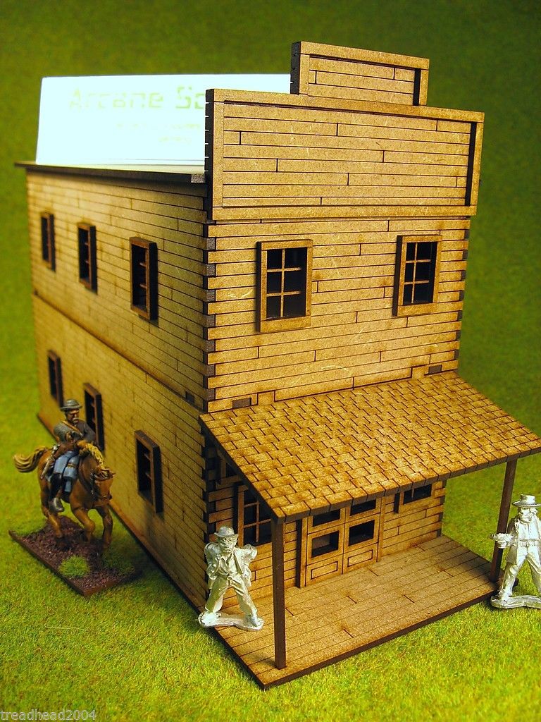 Old West Cowboy Building #2 Large 25mm, 28mm Terrain D032 – ARCANE ...